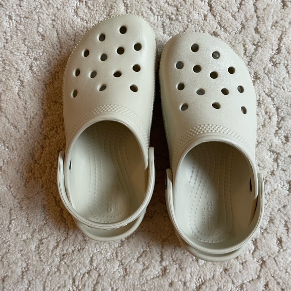 CROCS | Shoes | Crocs Kids Cream Clogs | Poshmark